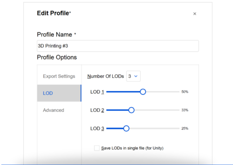 Customizable LOD Generator - Meshmatic